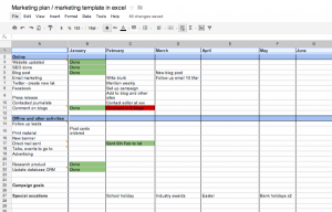 Marketing Schedule Template Excel | printable schedule template