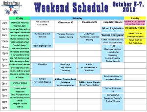 Weekend Schedule Template Excel | printable schedule template